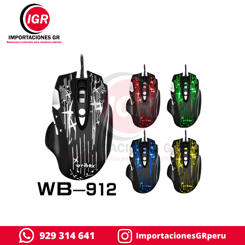 MOUSE GAMING WB-912 – Soluciones GR
